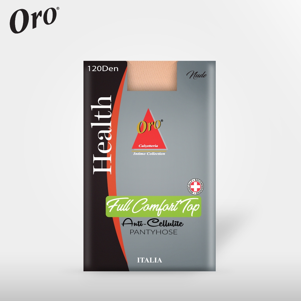 ORO Health Full Comfort Top Anti-Cellulite Pantyhose (120 Denier ...