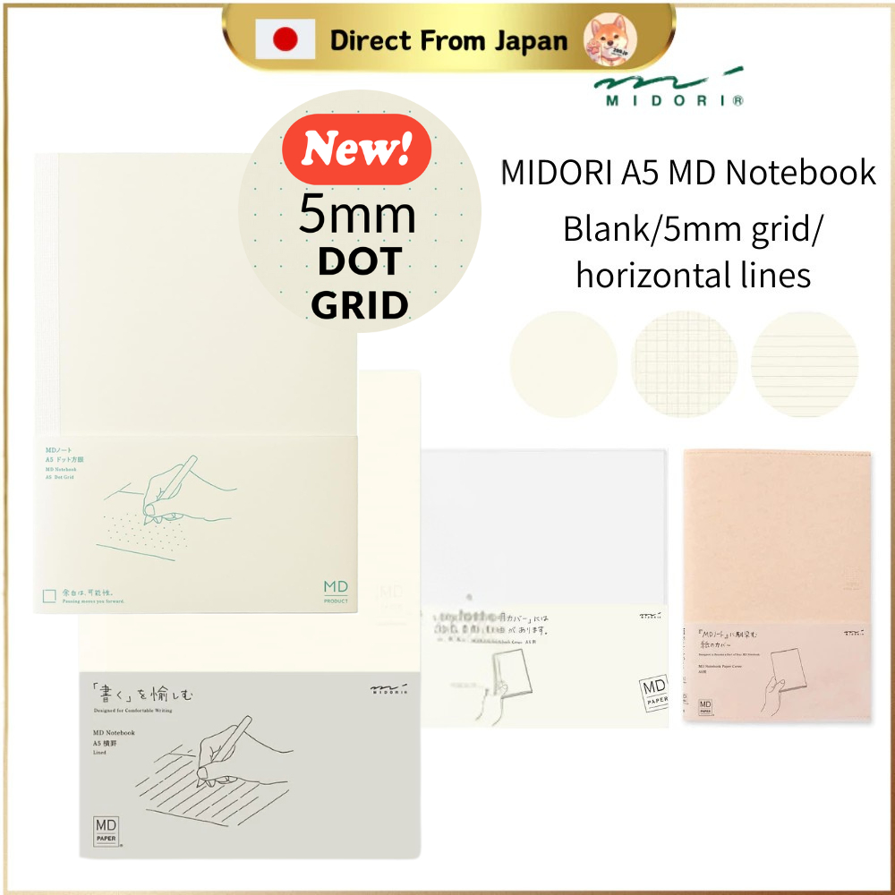 DESIGNPHIL MIDORI A5 MD Notebook Collection | Shopee Philippines