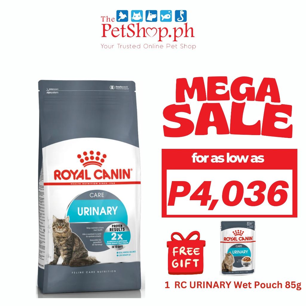 Royal Canin Urinary Care 10kg Adult Dry Cat Food (FREE 1 RC Urinary Wet ...
