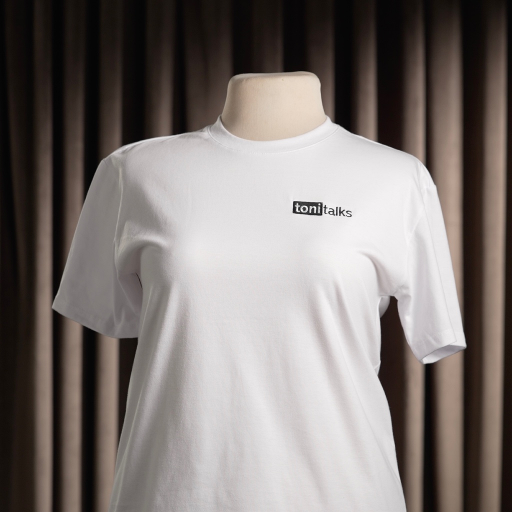 Toni Talks Official Merch T-Shirt - Black and White (Unisex) | Shopee ...