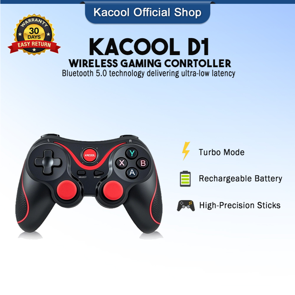 KACOOL D1 Wireless Gamepad for Android/iOS/PC/VR – Dual Vibration ...