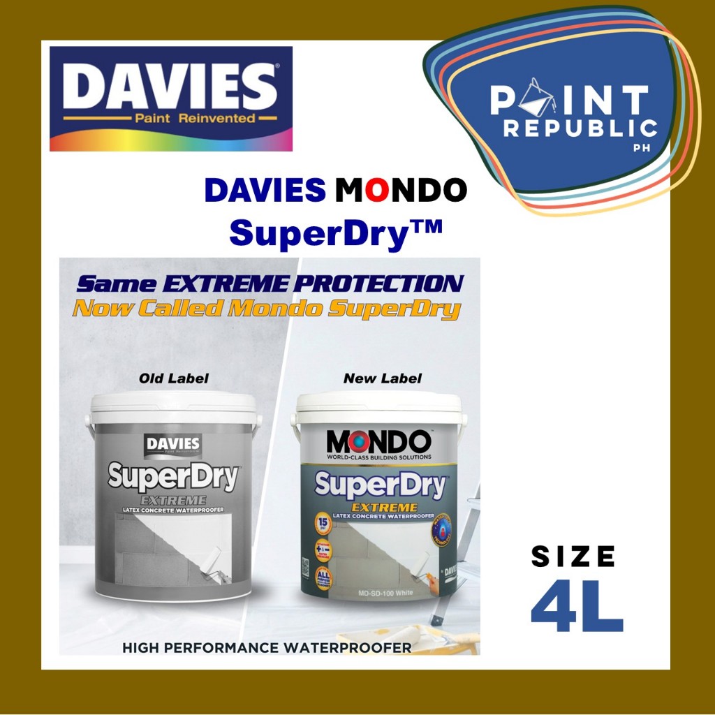 DAVIES MONDO SUPERDRY Extreme Waterproofing Primer - 4L (GAL) | Paint ...