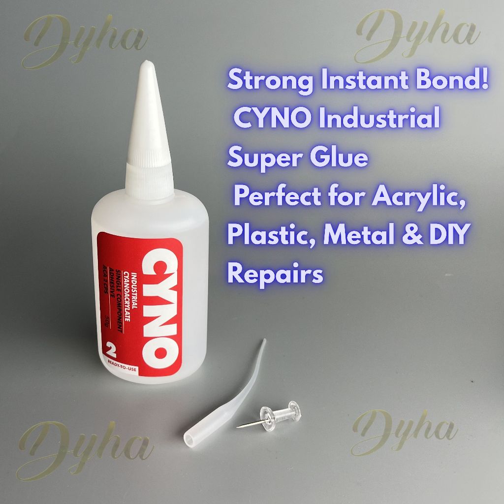 CYNO - CYNOCYANOACRYLATE 50g Original (1,2,3,5pcs) Pure Industrial Bond ...