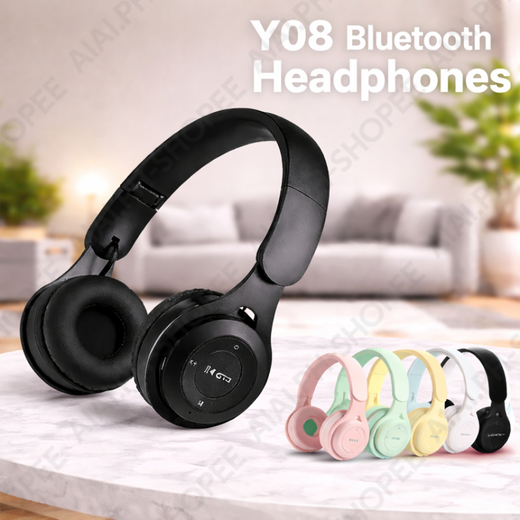 Y08 Wireless Bluetooth On-Ear Headphone wireless headphone p47m ...