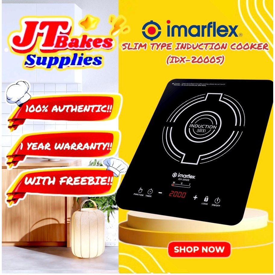 Imarflex Slim Type Induction Cooker IDX-2000S Twin Exhaust Touch ...
