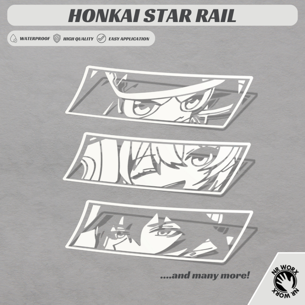 Honkai Star Rail Characters March 7th Pom Pom Dan Heng Vinyl Decal ...