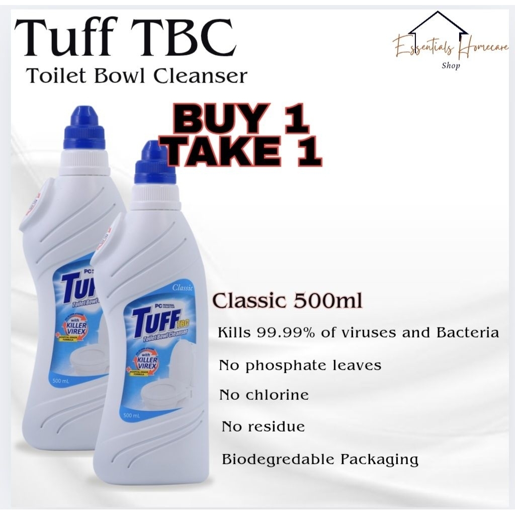 TUFF TBC CLASSIC 500ML TOILET BOWL CLEANSER BUY 1 TAKE 1 | Shopee ...
