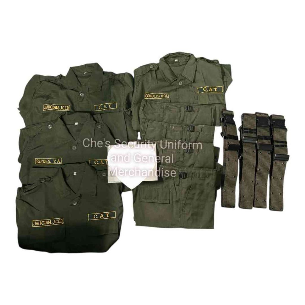 ROTC uniform with accessories and patches (name included) | Shopee ...