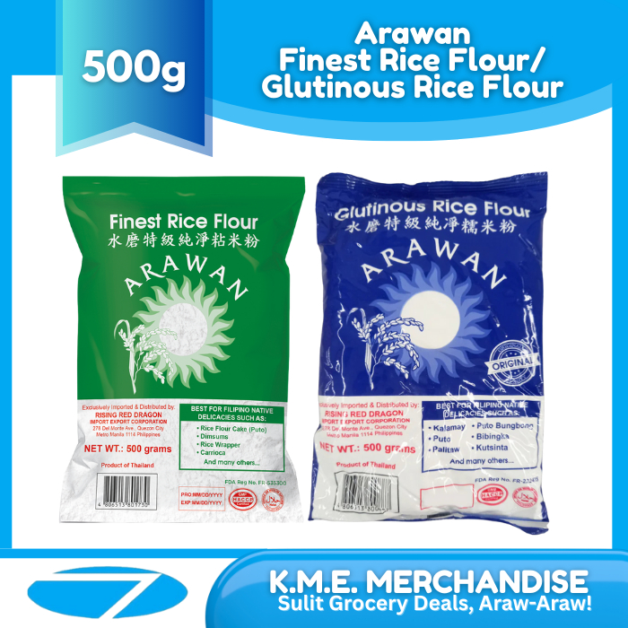 Arawan Finest Glutinous Rice Flour (500g) | Shopee Philippines