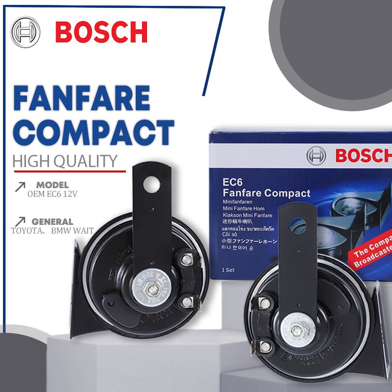 Bosch EC6 Dual Compact Horn 12Volts 400/500HZ For Car Aad Motorcycle ...