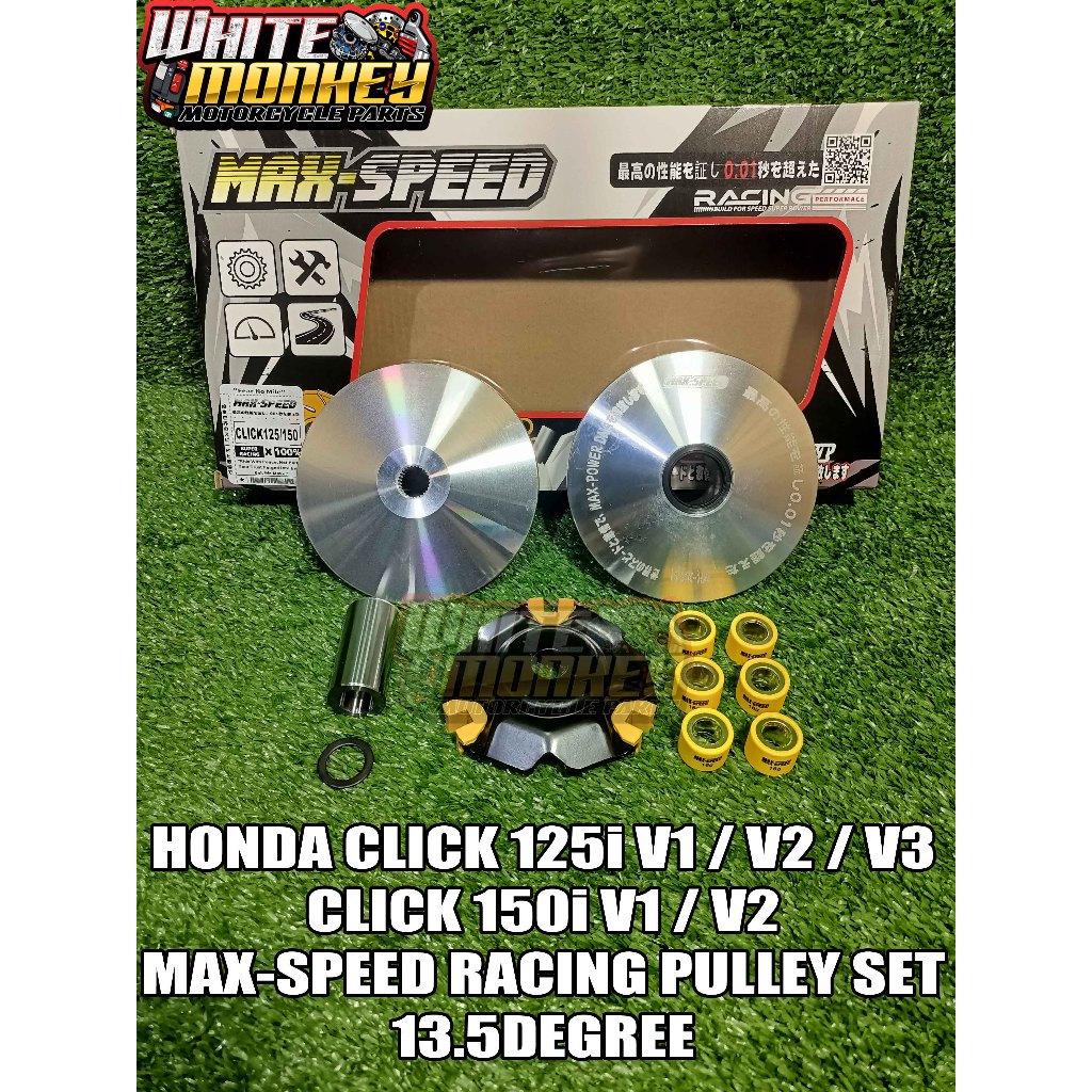 HONDA CLICK 125i V1/V2/V3/ CLICK 150i V1/V2 MAX-SPEED RACING PULLEY SET ...