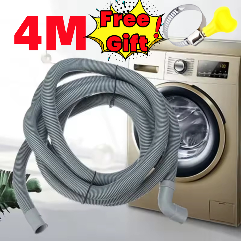 4M machine dishwasher drain hose extension washing pipe with bracket ...