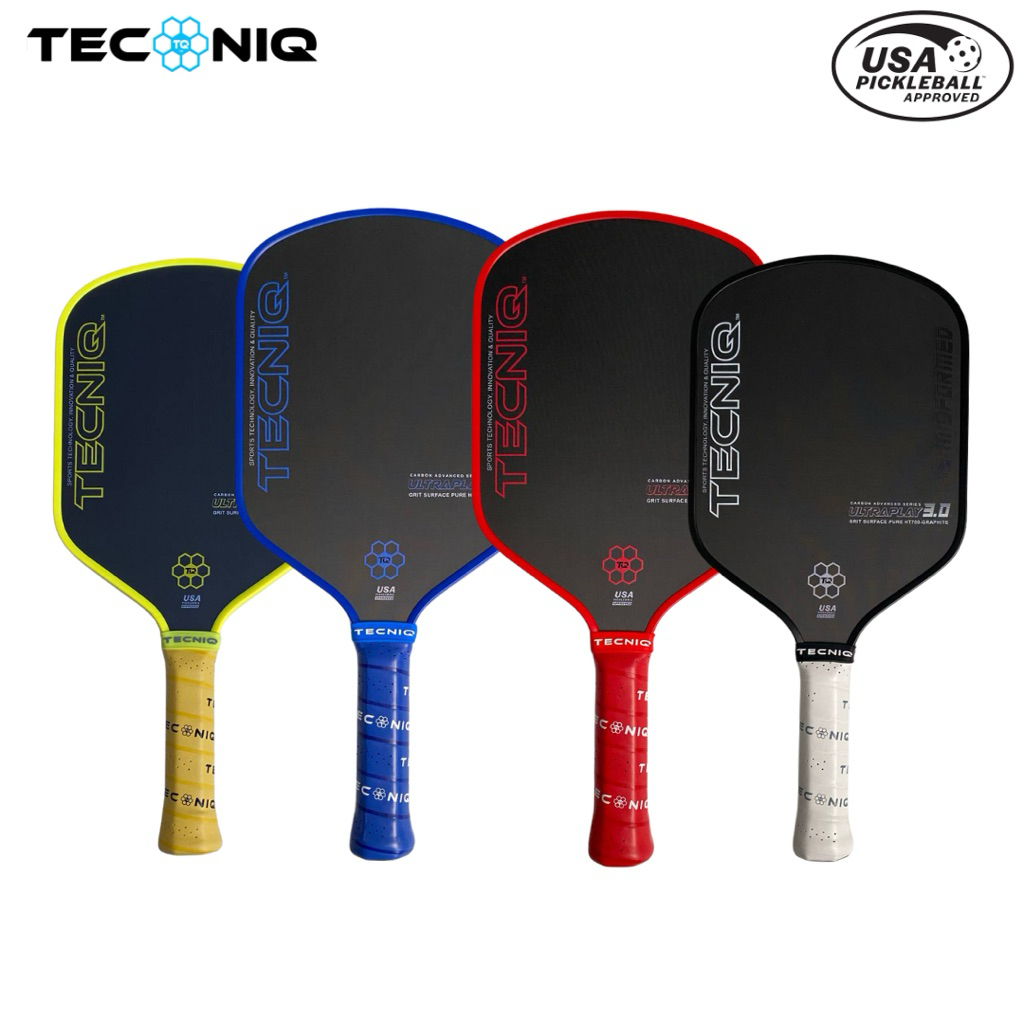 TecniQ Sports ULTRAPLAY 3.0 Pickleball Paddle 16mm Thermoformed Carbon ...