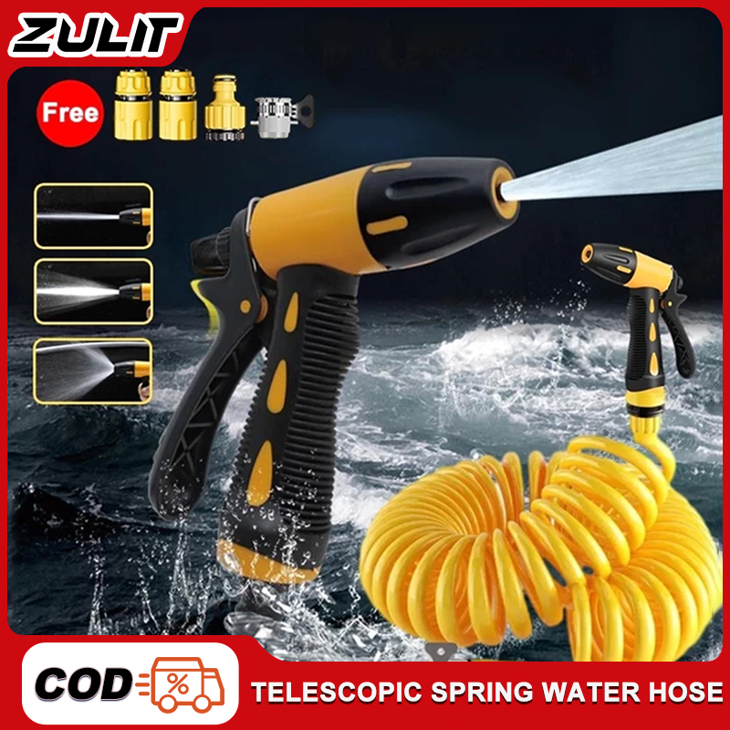 ZULIT 10/15/20M EVA Garden Hose Telescopic Spring Water Hose With ...