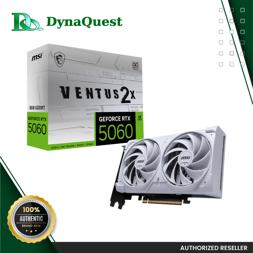 MSI RTX 5060 Ventus 2X White 8GB OC 912-V537-018 | Shopee Philippines