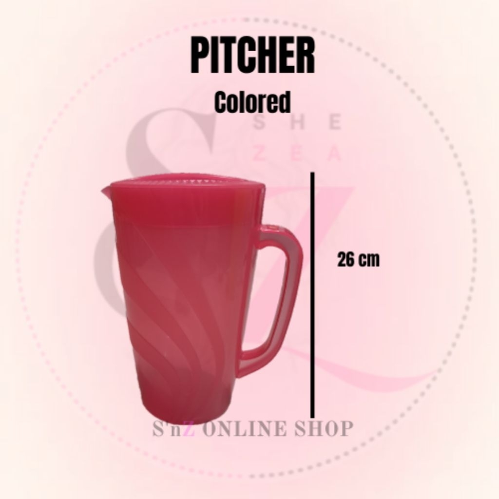 HIGH QUALITY WATER PITCHER PLASTIC / Colored Pitcher / pitchel | Shopee ...