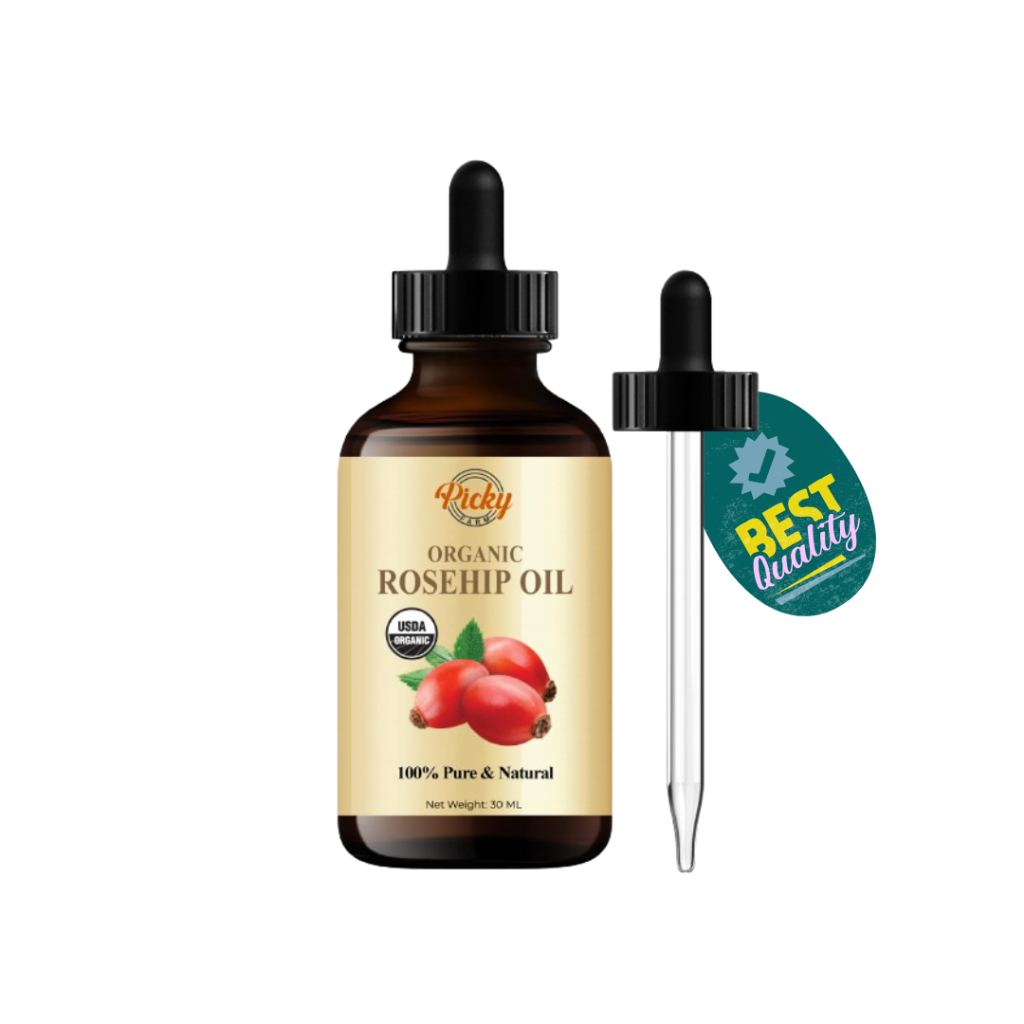 Rosehip Oil 100% Pure & Natural Premium Grade Oil for Face, Skin & hair ...