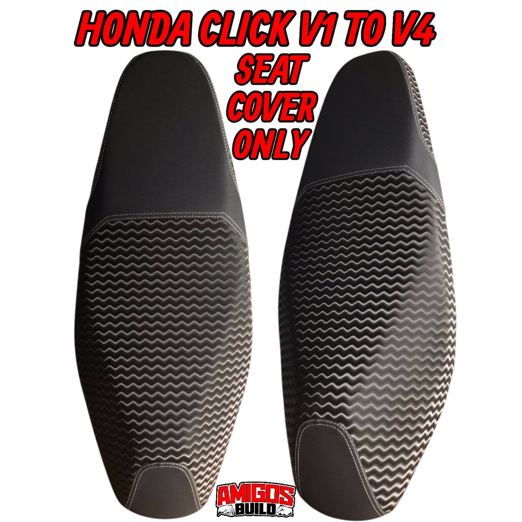 HONDA CLICK SEAT 3D WAVE DESIGN COVER INDO CONCEPT FIT TO STOCK FOAM NO ...