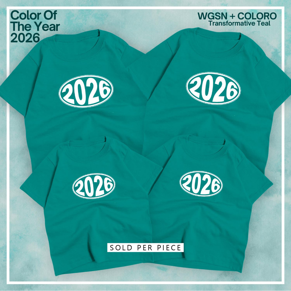 Maritees.MNL New Year 2026 C Tshirt Transformative Teal Color of the ...