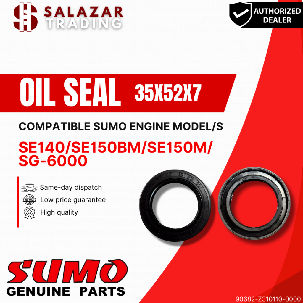 SUMO OIL SEAL ( 35X52X7 ) SE150M/SE150BM GASOLINE ENGINE | Shopee ...