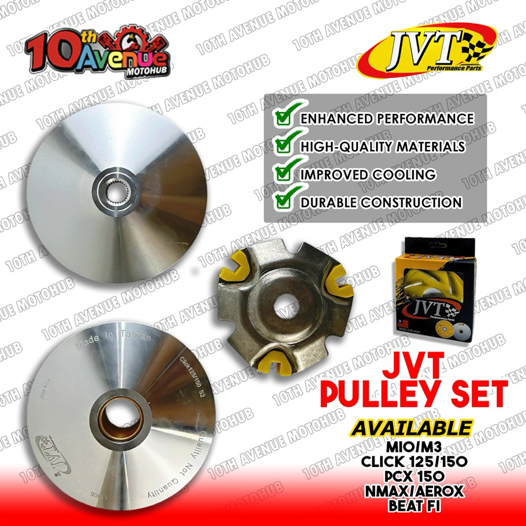 JVT PULLEY SET MIO/M3/CLICK/PCX/NMAX/AEROX/BEAT | Shopee Philippines
