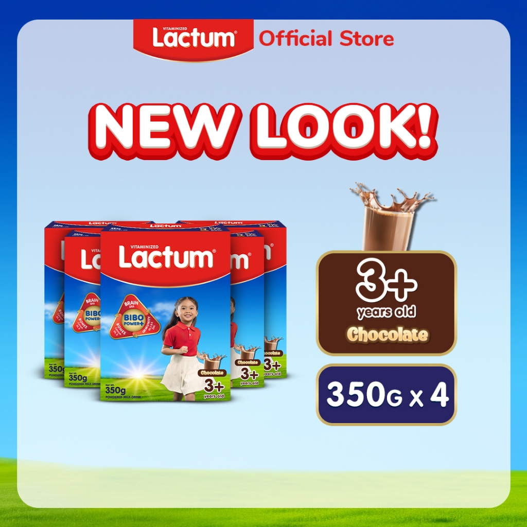 [eCom Exclusive] Lactum 3+ Chocolate 1.4kg (350g x 4) Milk Drink for ...