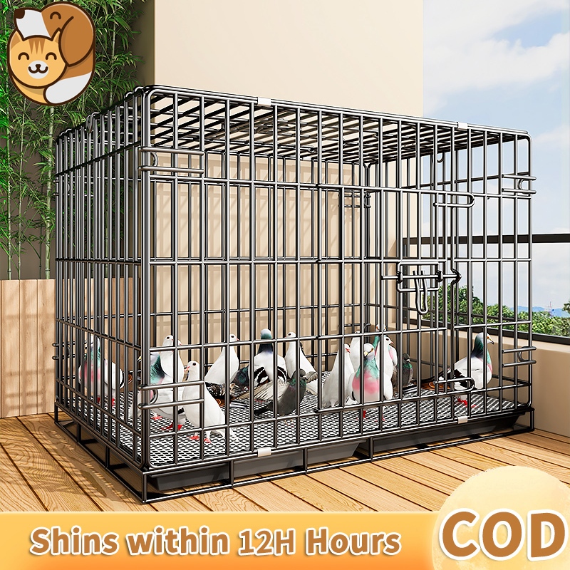 Foldable bird cage Pigeon Cage Encrypted Small Pet Cage with poop tray ...