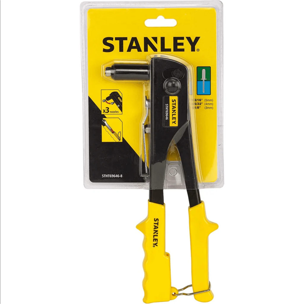 Heavy Duty Hand Riveter Rivet Pvc Yellow Handle Fastener Gun Reverting ...