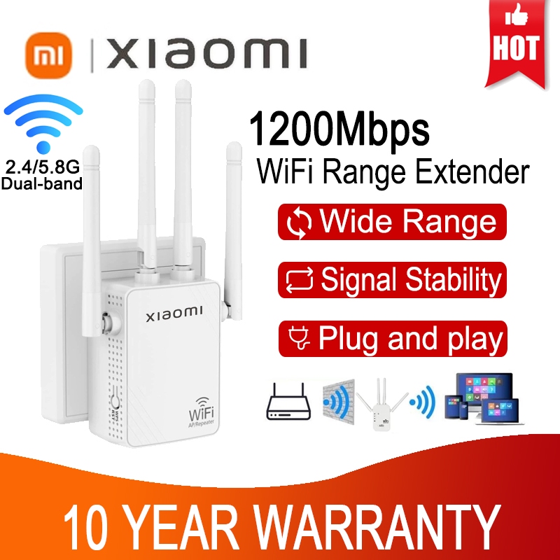 XIAOMI WiFi Range Extender 1200Mbps WiFi Extenders Signal Booster for ...