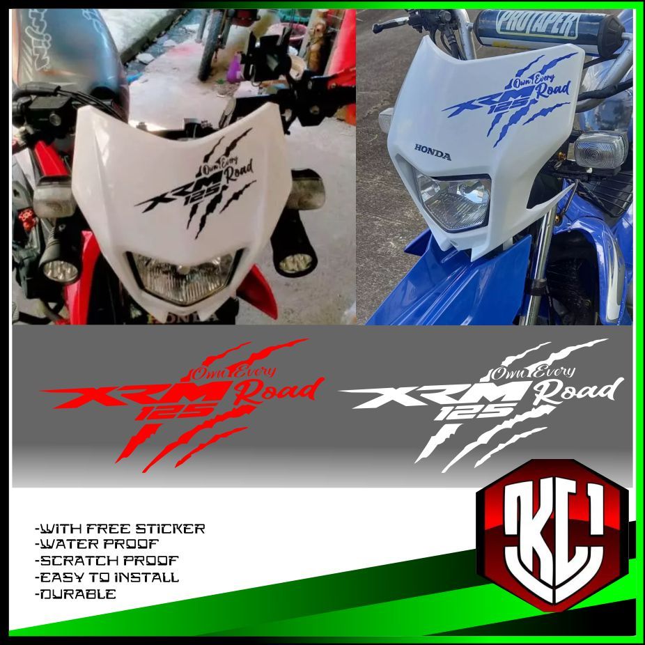Honda XRM 125 Sticker - XRM Decals, XRM Sticker, Waterproof, Cut Out ...