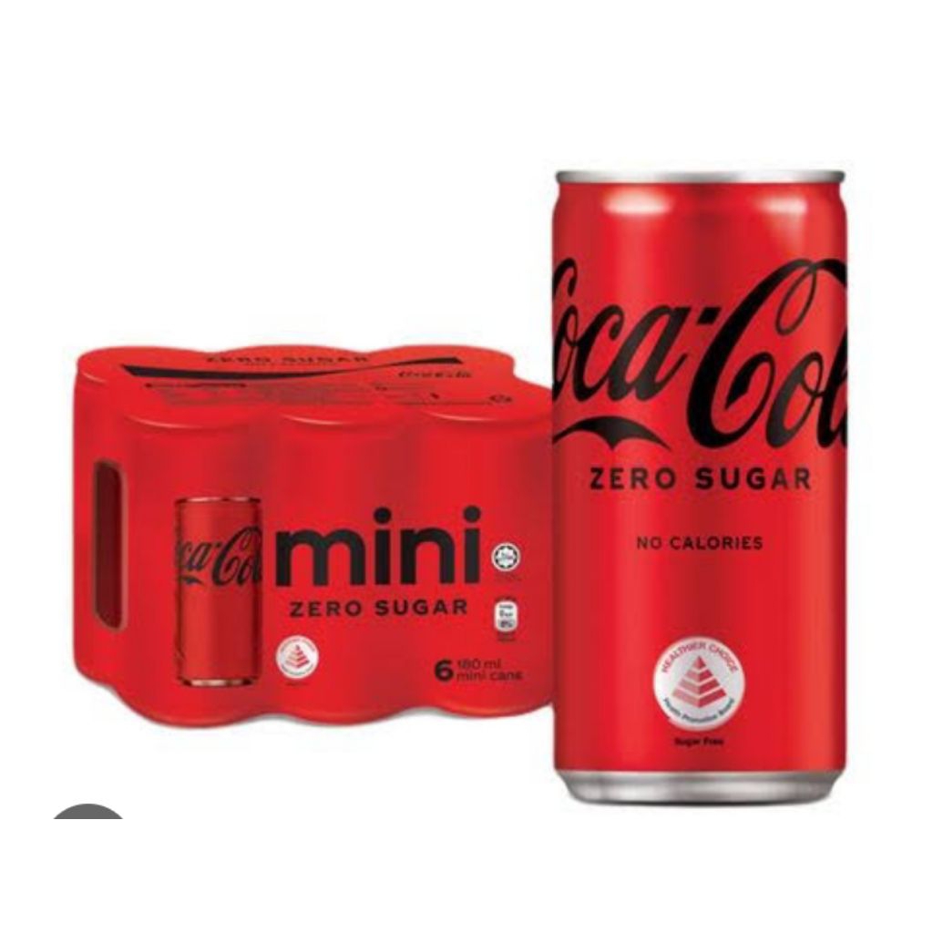 Coca Cola Zero Sugar Mini Can 180ml | Shopee Philippines