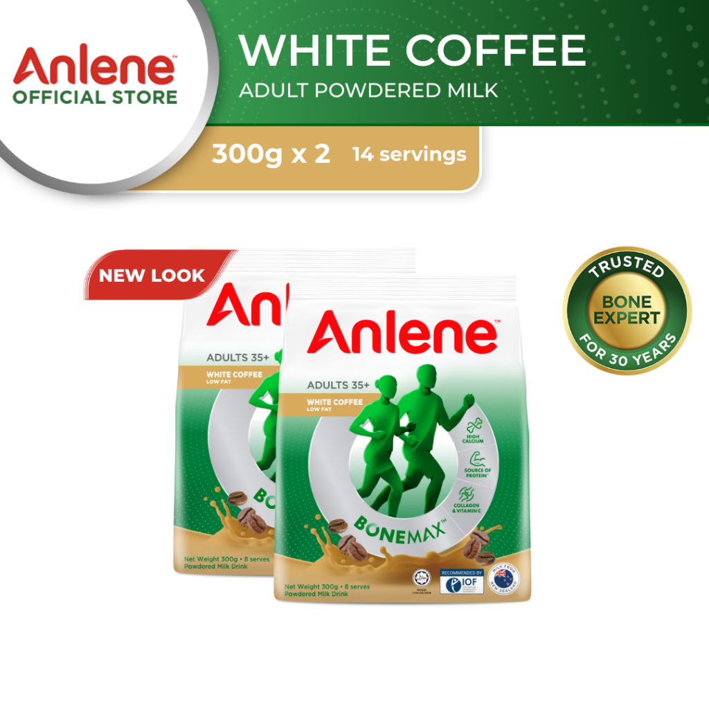 Anlene Bonemax Adult Milk Powder White Coffee 300G x2 | Shopee Philippines