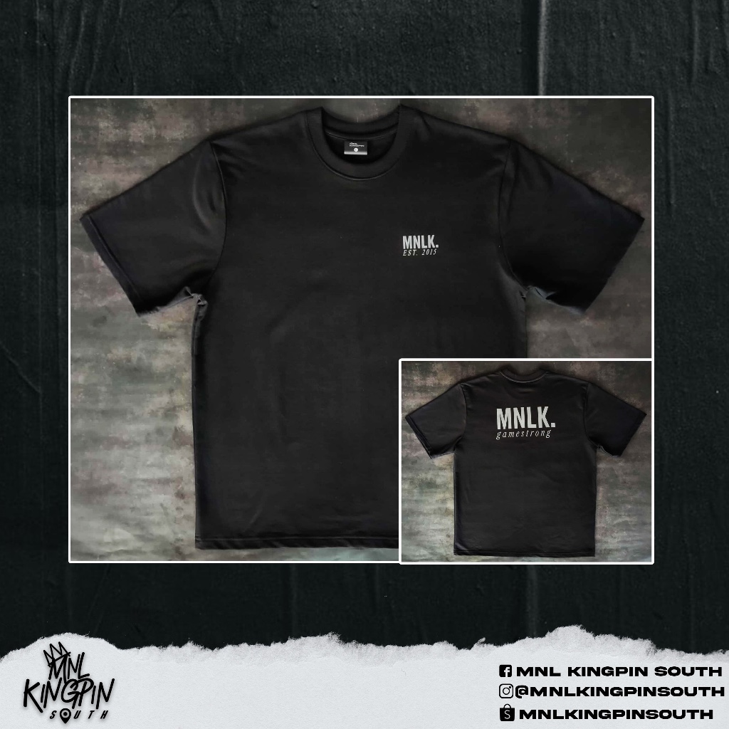 MNL Kingpin MNLK Black Tee | Shopee Philippines