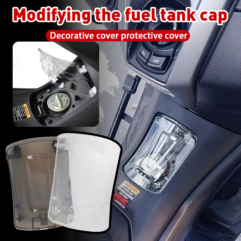 KNO Yamaha Nmax V2 V3 Transparent Carbon Gas Tank Cover ABS Easy ...