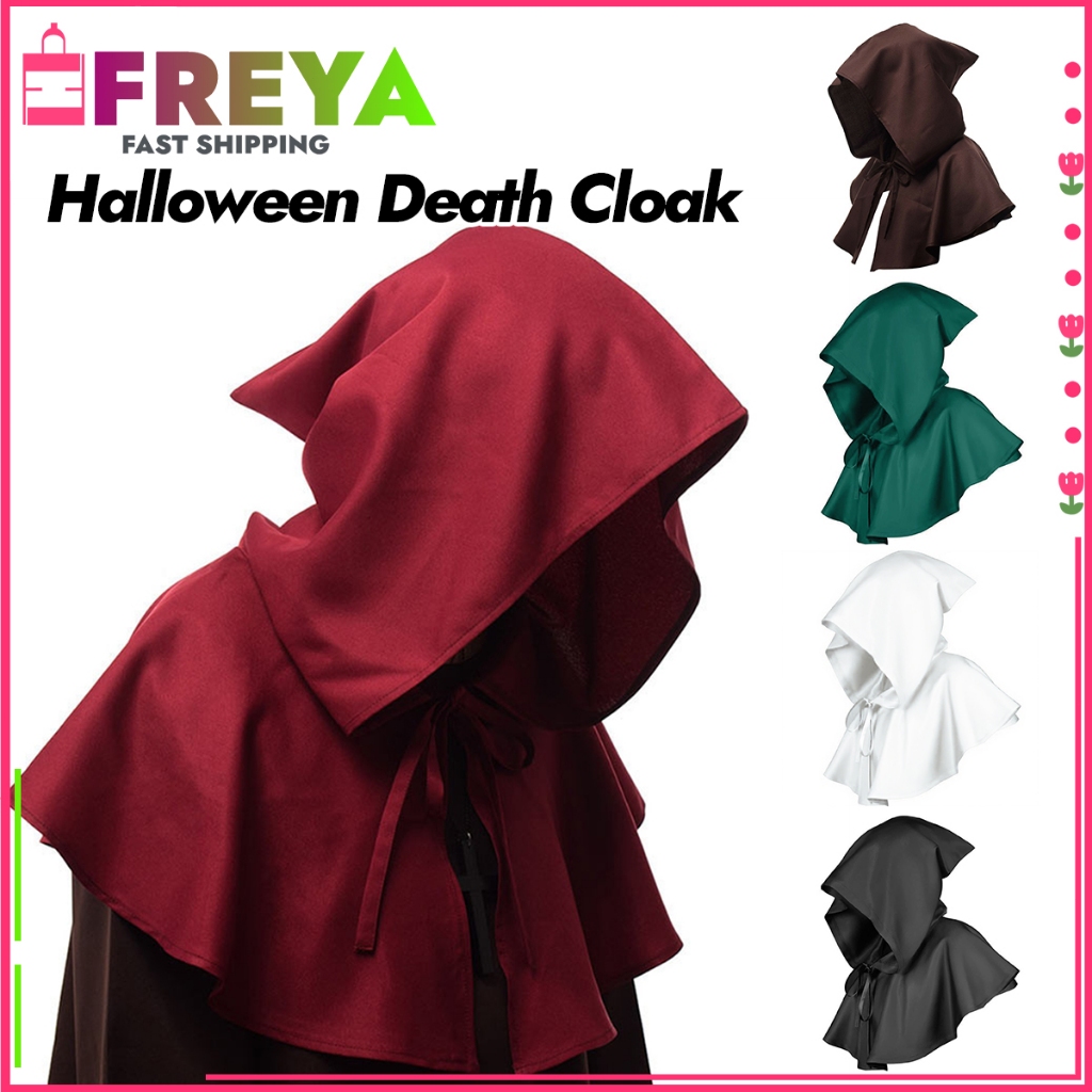 Vintage Death Hooded Cloak Mysterious Party Clothes Cos Halloween ...