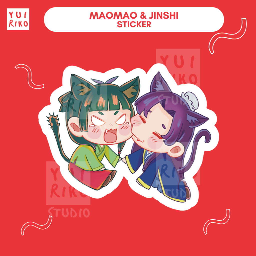 Maomao & Jinshi Sticker | Apothecary Diaries Vinyl Die Cut Stickers ...