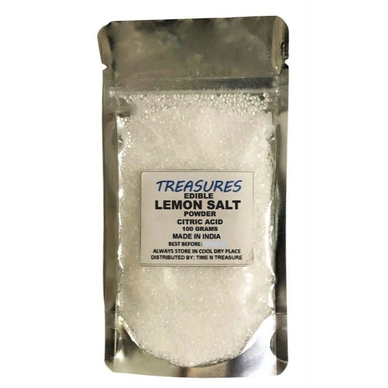 Treasures Lemon Salt Powder - Edible-Citric Acid/Nimbu Sat-100% Pure ...