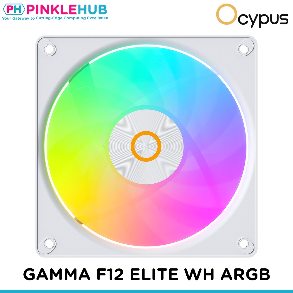 OCYPUS GAMMA F12 ELITE WHITE/ BLACK ARGB FAN | Shopee Philippines