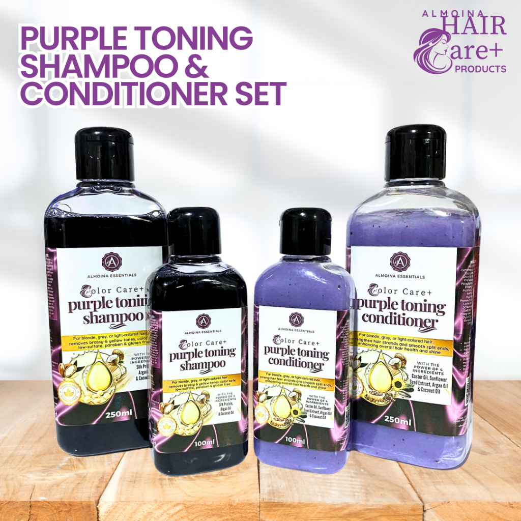 Purple Shampoo & Conditioner Set for Blonde, Bleached, Gray & Colored ...