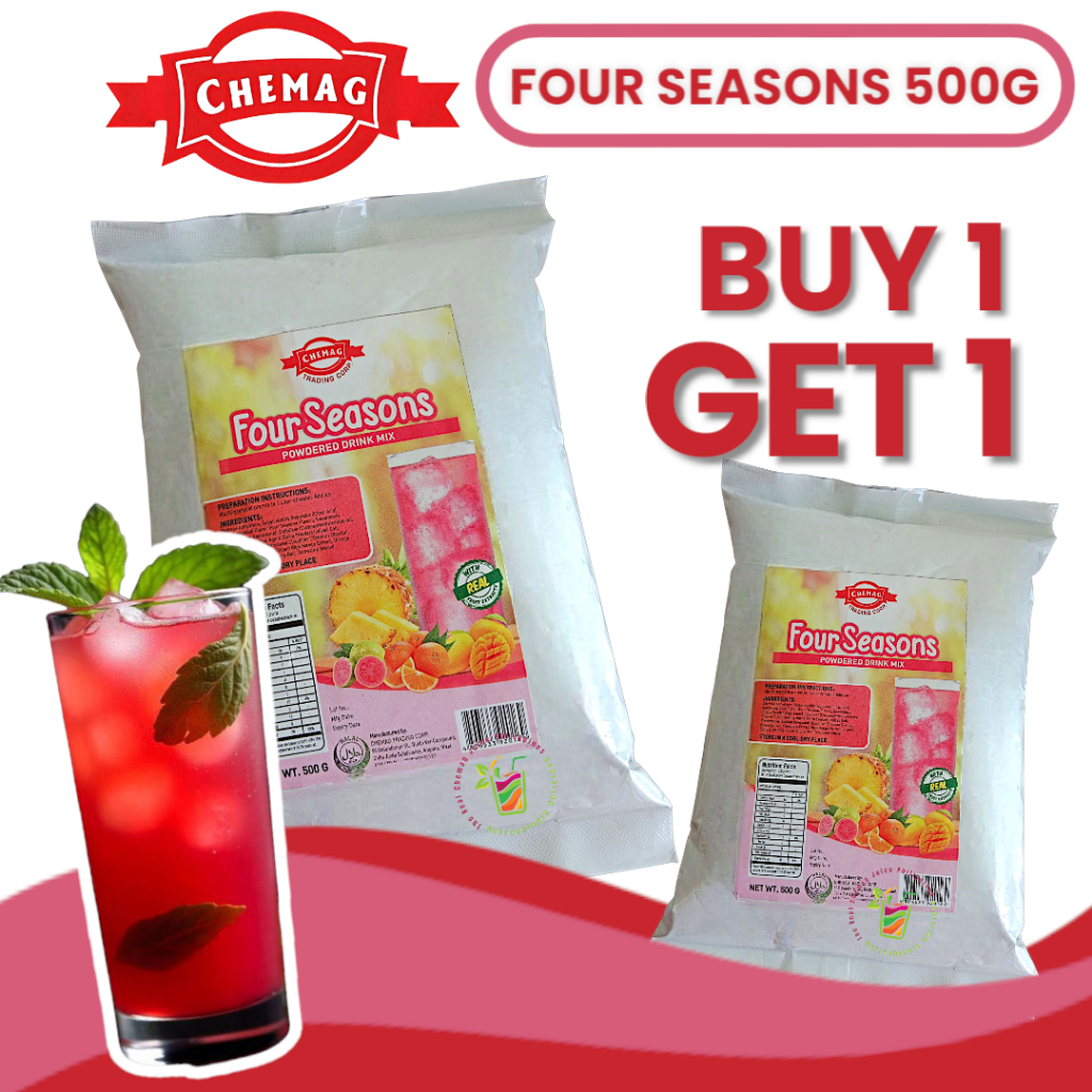 BUY 1 GET 1 Powdered Juice Four Seasons 500g (SAVE 170PESOS) | Shopee ...