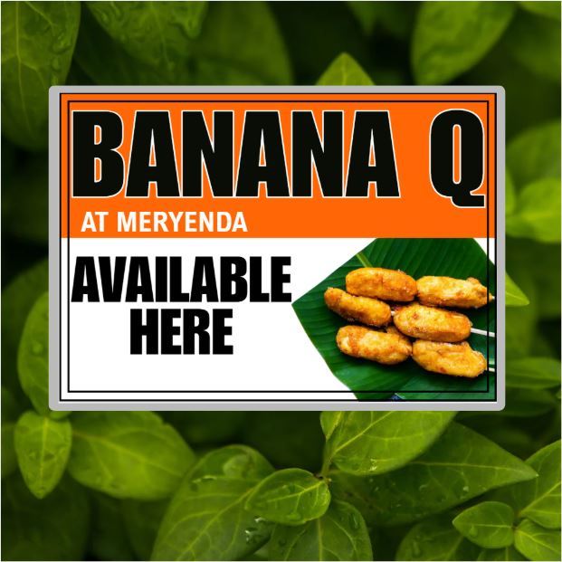 Banana Que Sign – Laminated Food Stall Signage (A4/A5 Size) | Street ...