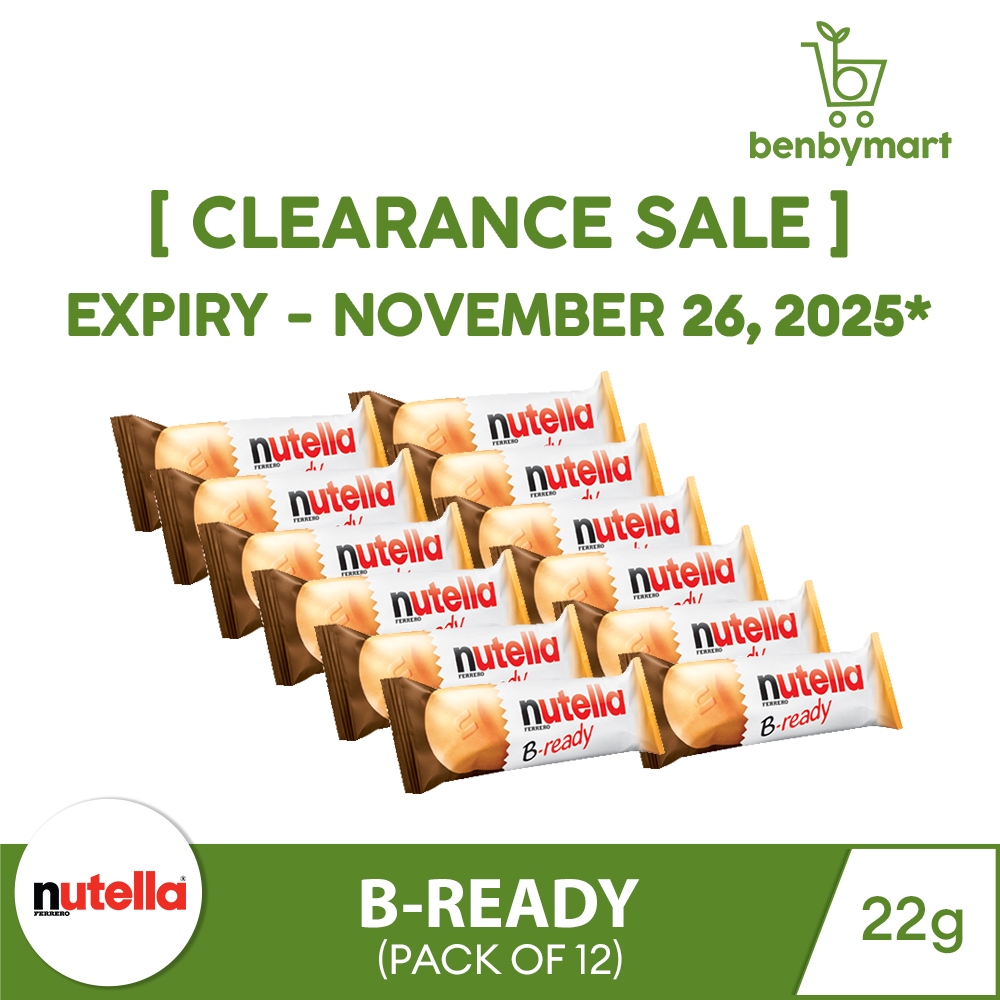 Nutella B-ready T1 22g (Set of 12) Expiry - November 26, 2025 | Shopee ...