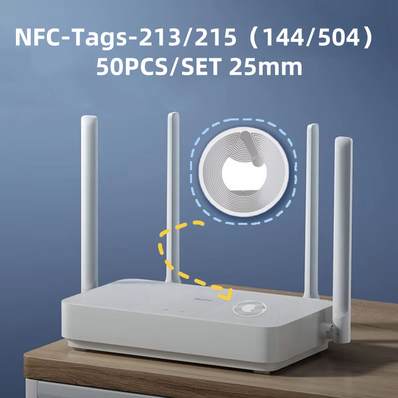 50pcs NFC Tags 213/215 25mm High-frequency Chip Electronic Label ...