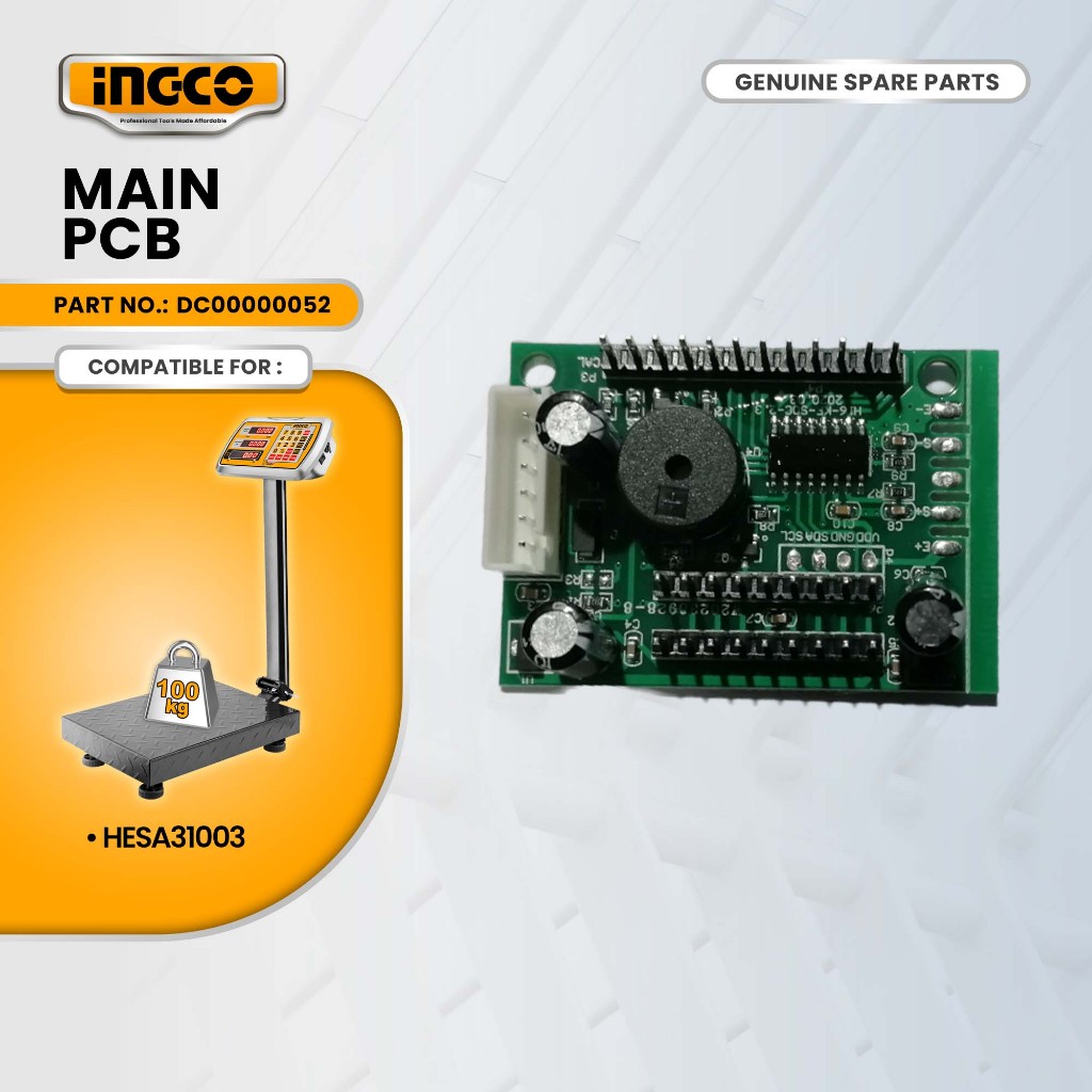 INGCO DC00000052 main PCB for HESA31003 Electronic Scale 100KG | Shopee ...