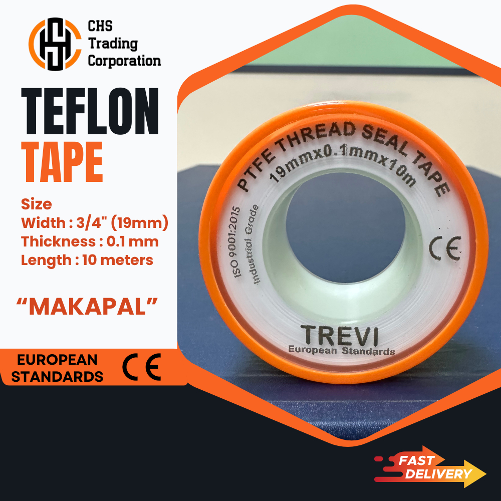 10pcs Teflon Tape 3/4" (19mm) Heavy Duty Makapal PTFE Thread Seal Tape ...