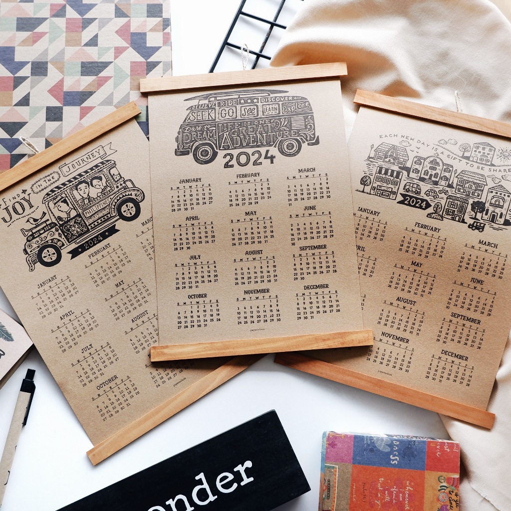 Papemelroti 2025 Scroll Calendar | Home Wall Decor | Gift | Shopee ...