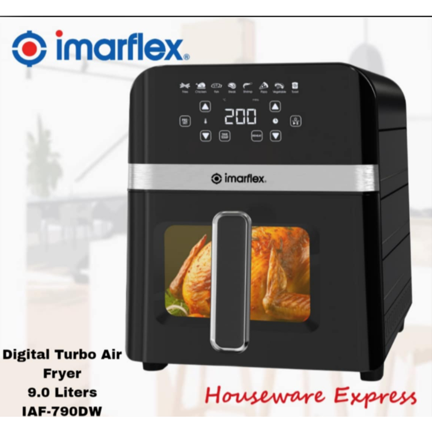 Imarflex IAF790DW Turbo Air Fryer 9 Liters IAF-790DW (Houseware Express) | Shopee Philippines