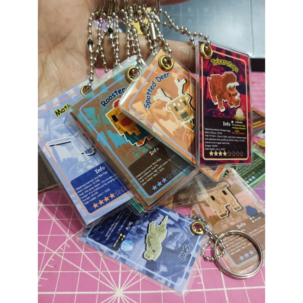 Grow A Garden Laminated Keychain (You can request pet) | Shopee Philippines
