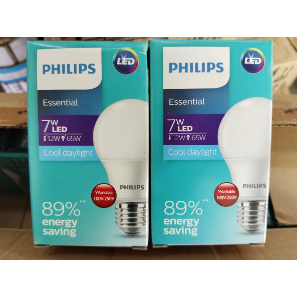 Philips Essential 7W LED bulb cool daylight | Shopee Philippines