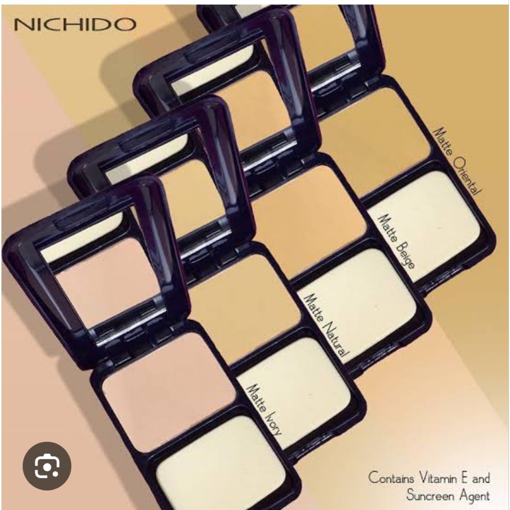 nichido two way cake matte powder 12g | Shopee Philippines